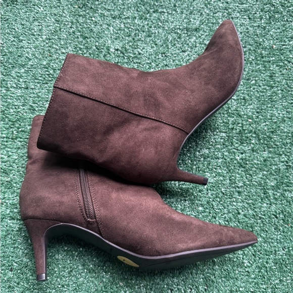 Marc Fisher | Shoes | Marc Fisher Dark Brown Heeled Boots | Poshmark